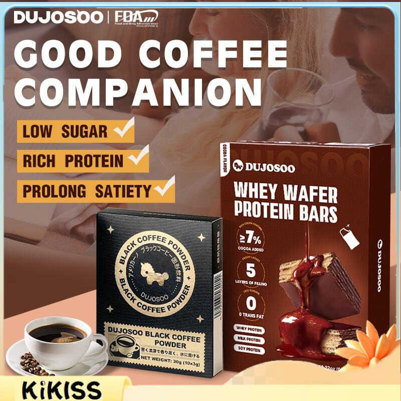 DUJOSOO Whey Wafer Protein Bars - Cocoa Flavor, 290G (20.7G*14 Bags ...