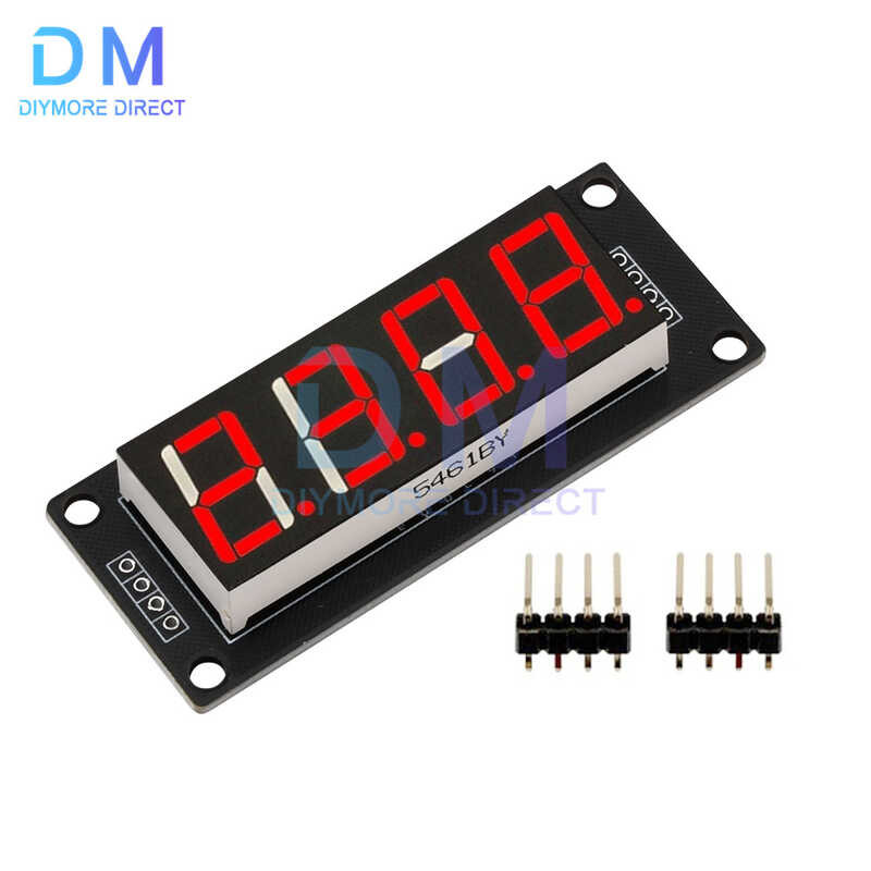 LED Display TM1637 for Arduino 4 Digit 7 Segment 0.56 inch Time Clock Indicator Tube Module Red ...