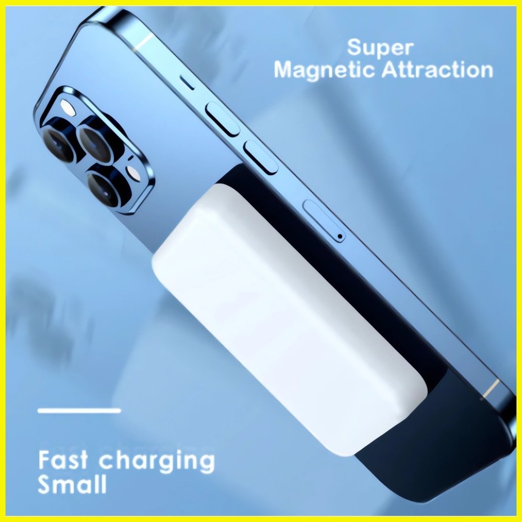 ☪ ☎ Popcorn 5000mAh Wireless Magnetic Fast Charging Powerbank Strong ...