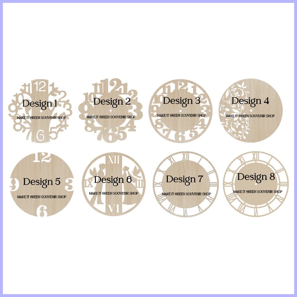 BLANK LASER CUT CLOCKS (NO MECHANISM) Please read before check out ...