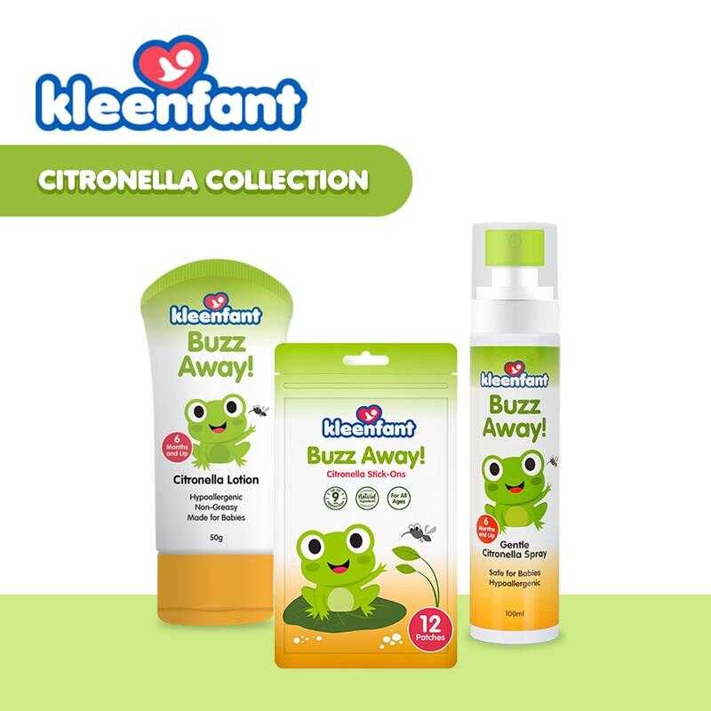 Kleenfant Buzz Away Collection Long Lasting Mosquito Citronella Spray ...