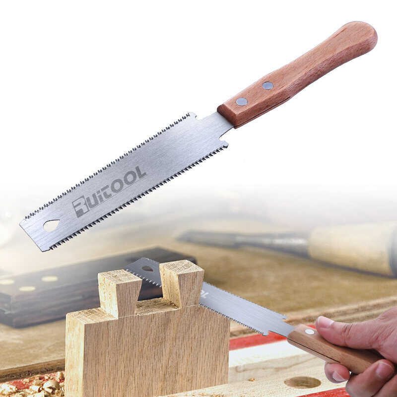Double-Sided 6'' Japanese Sk5 Flexible Blade Beech Handle Flush Cut ...