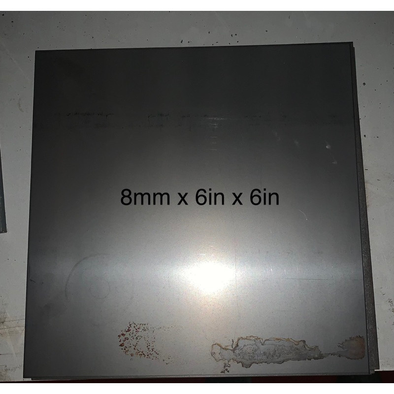 ⚾︎ ♞,♘MS Plate MILD STEEL Base Plate 8mm x 6 inches x 6 inches | Shopee ...