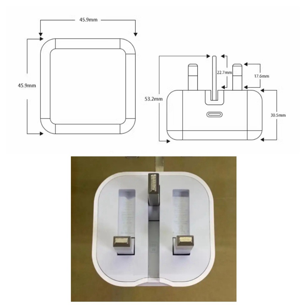 4PCS Set Silicone Charger Case for iPhone UK 20W Charging Head ...