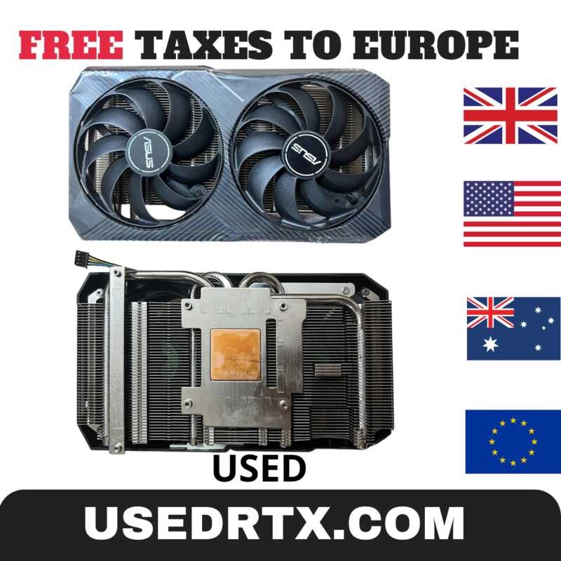 2024 USED Para Sa RTX 3060 Ti DUAL MINI Video Card Hatsink Rtx3060ti ...