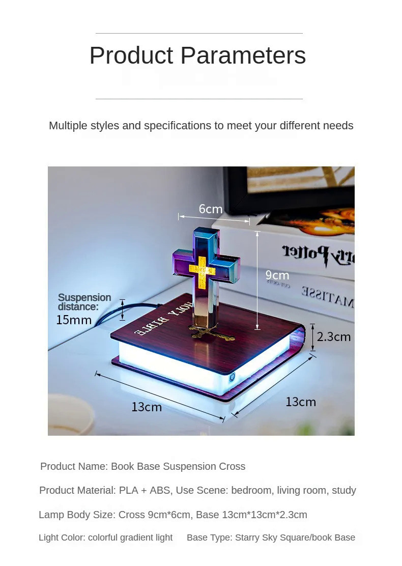 [Legend3] Magnetic Levitating Cross Floating Christian Cross ...