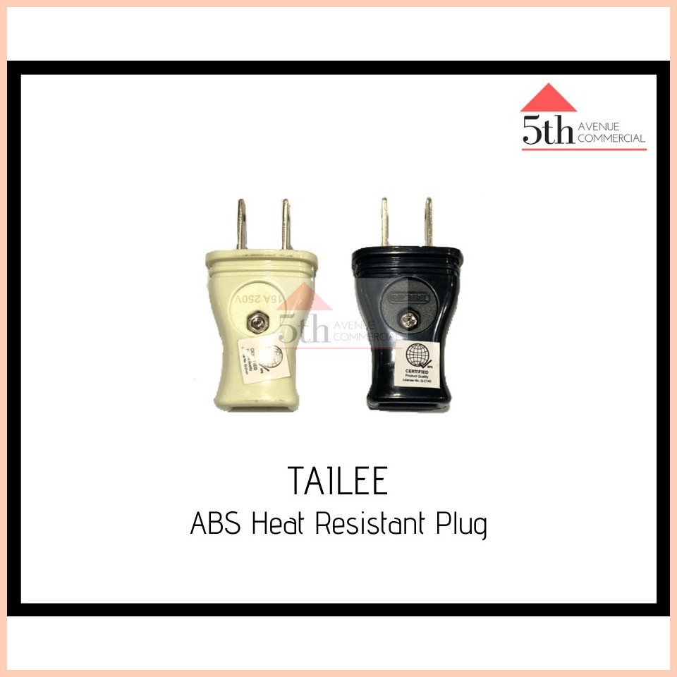 TAILEE Heat Resistant Plug (White and Black) | Shopee Philippines