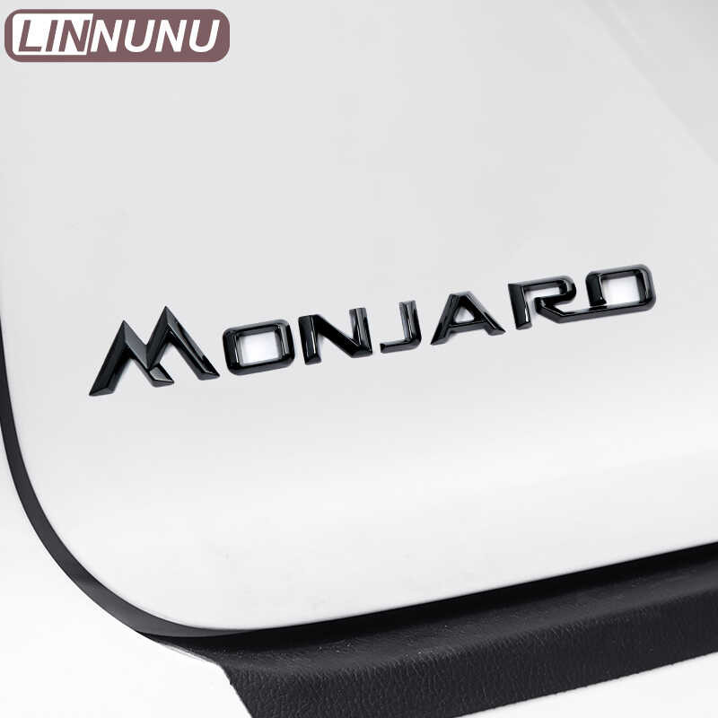 3D NUNU ABS Car Rear Trunk Badge Stickers For Geely Monjaro Manjaro Yue ...