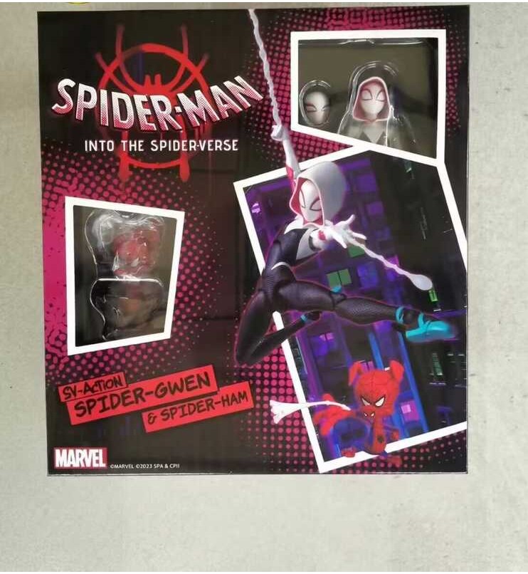 Spider-Man SHF Miles Morales Gwen Stacy Action Figure Across the Spider ...