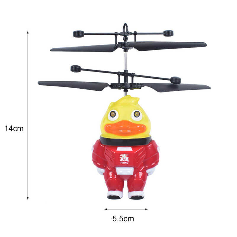 LY Anime Simple Operation Eye-Ching Plastic Duck Flying Drone Gesture ...