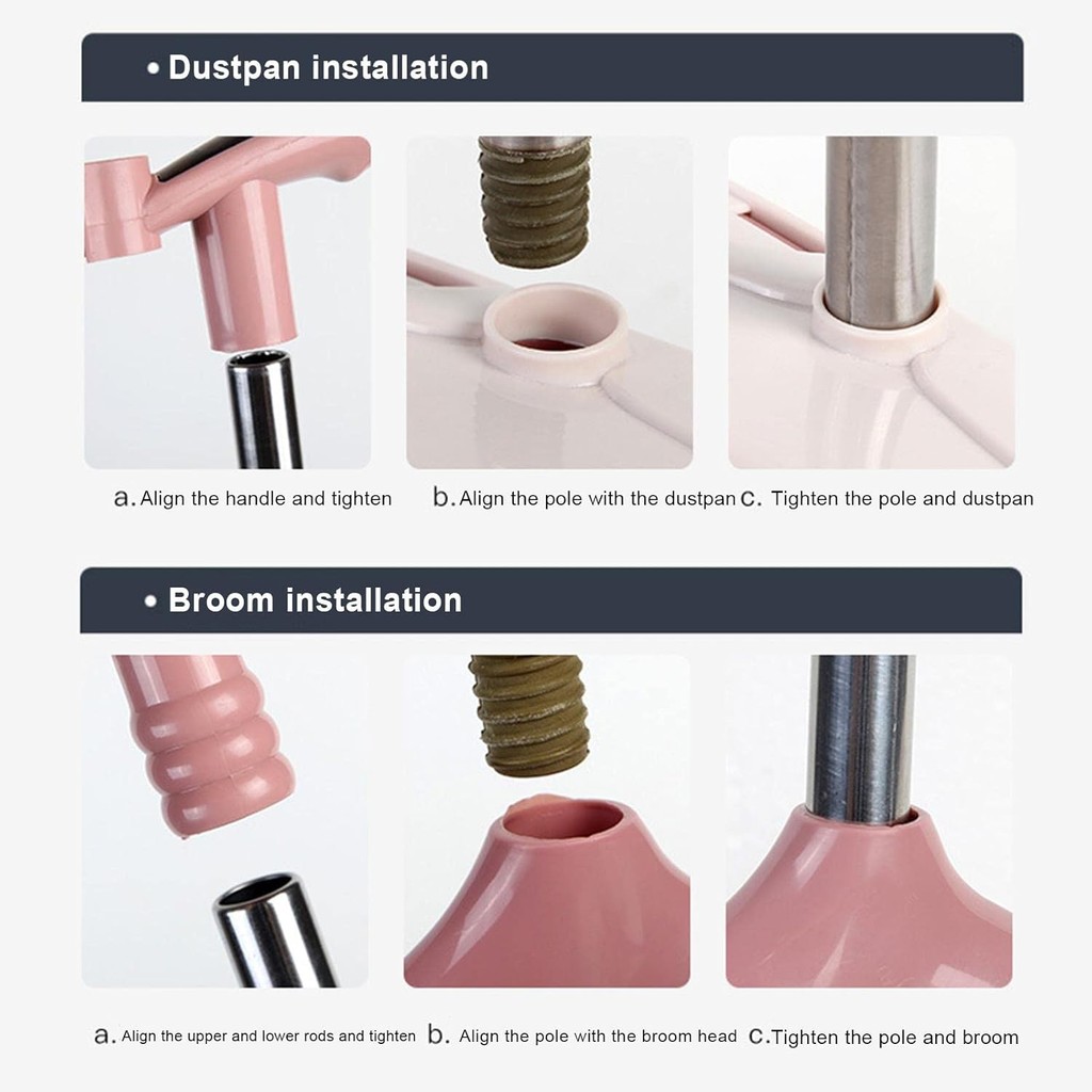 Broom and Dust Pan Set Household Mop Cleaning Outdoor Indoor Walis ...