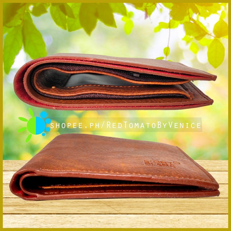 BROWN or BLACK LEATHER WALLET for Men / Male / Man / Boys with Card ...