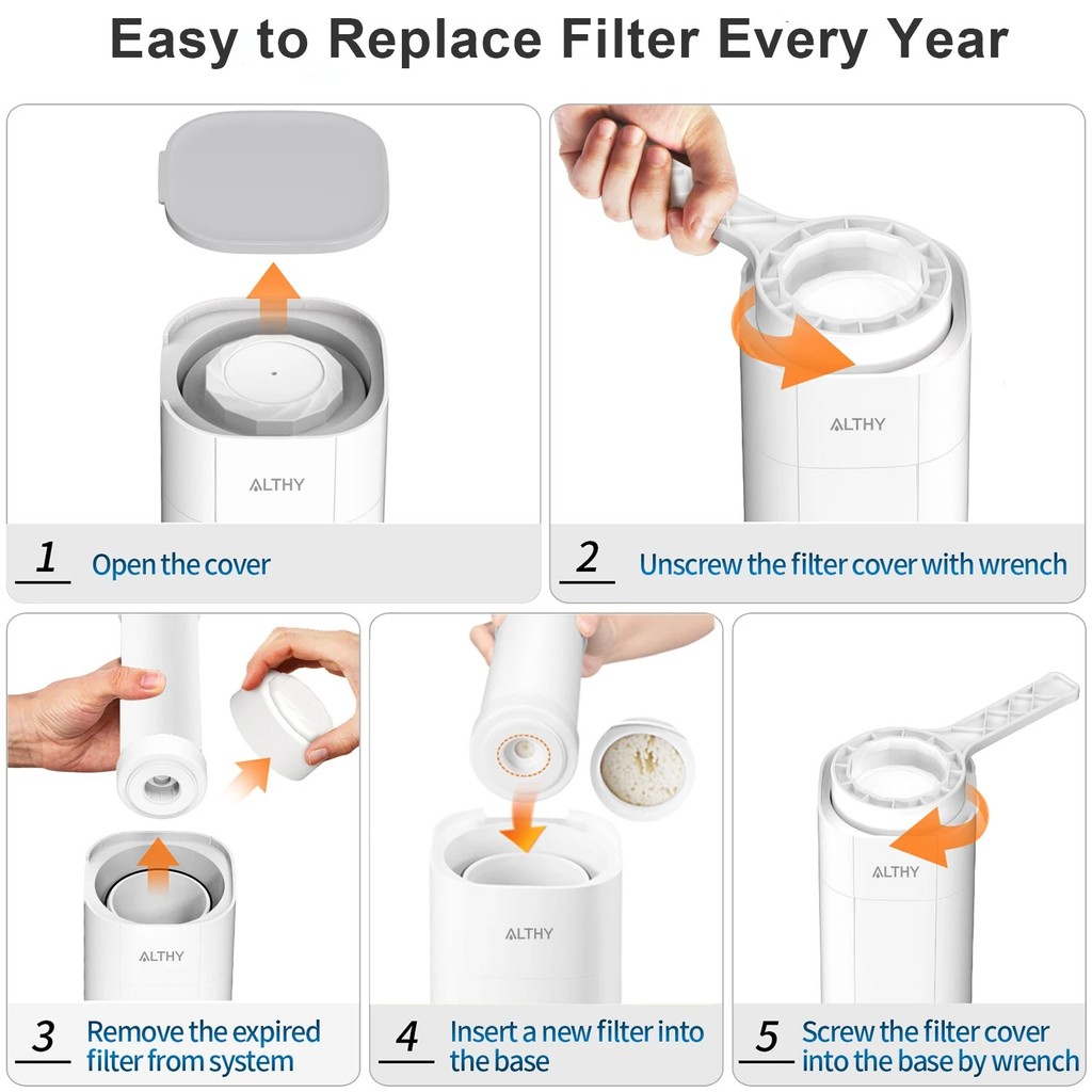 ALTHY 0.01μm Countertop Faucet Drinking Water Filter Purifier ...