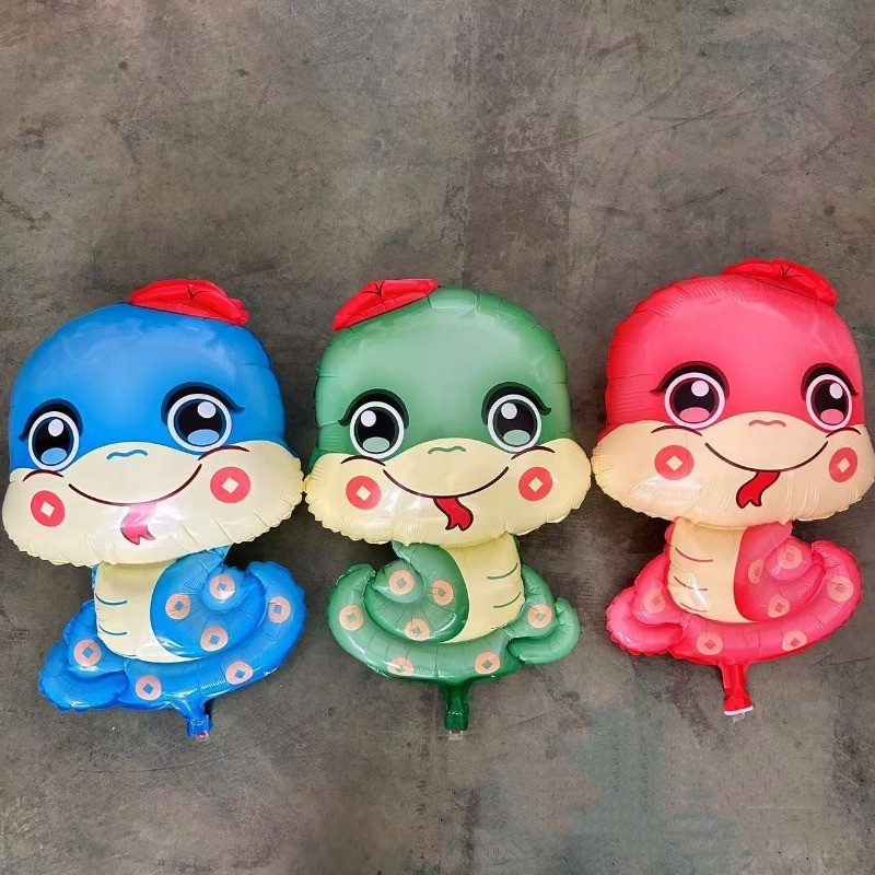 Retro Festive Atmosphere 2025 Chinese New Year of Snake Large Cartoon ...
