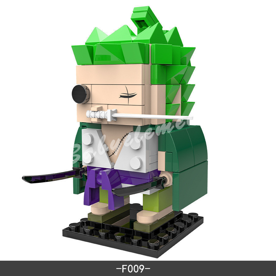 BrickHeadz ONE PIECE Building Blocks Luffy Robin Roronoa Zoro Nami ...