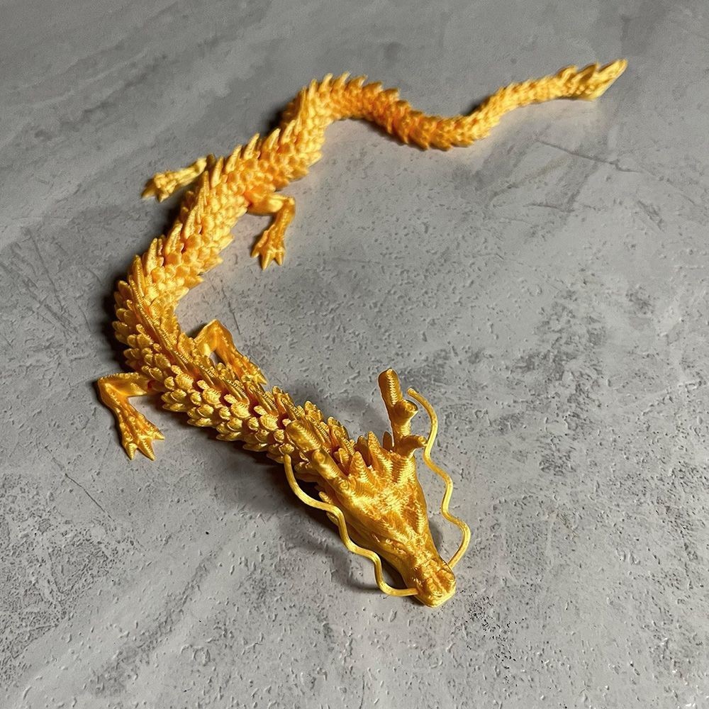 [Meow.Sensei]3d Print Joint Dragon Three d Chinese Dragon Model Full Body Movable Dragon ...