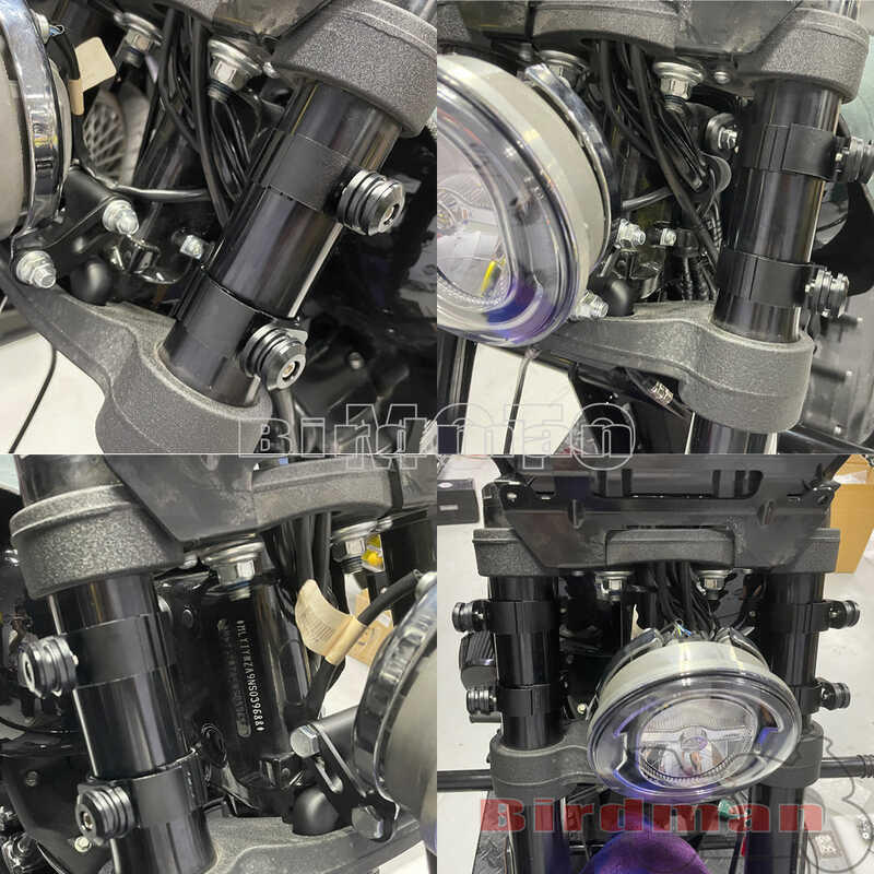 Motorcycle 48Mm-55Mm Windshield / Fairing Mounting Front Fork Clamp ...