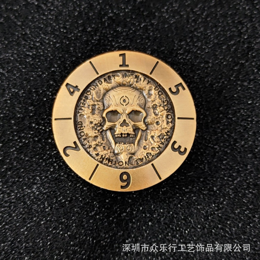 7 in 1 Six-Sided Rotation DND Dice Metal Dragon and Dungeon Cthulusezi ...