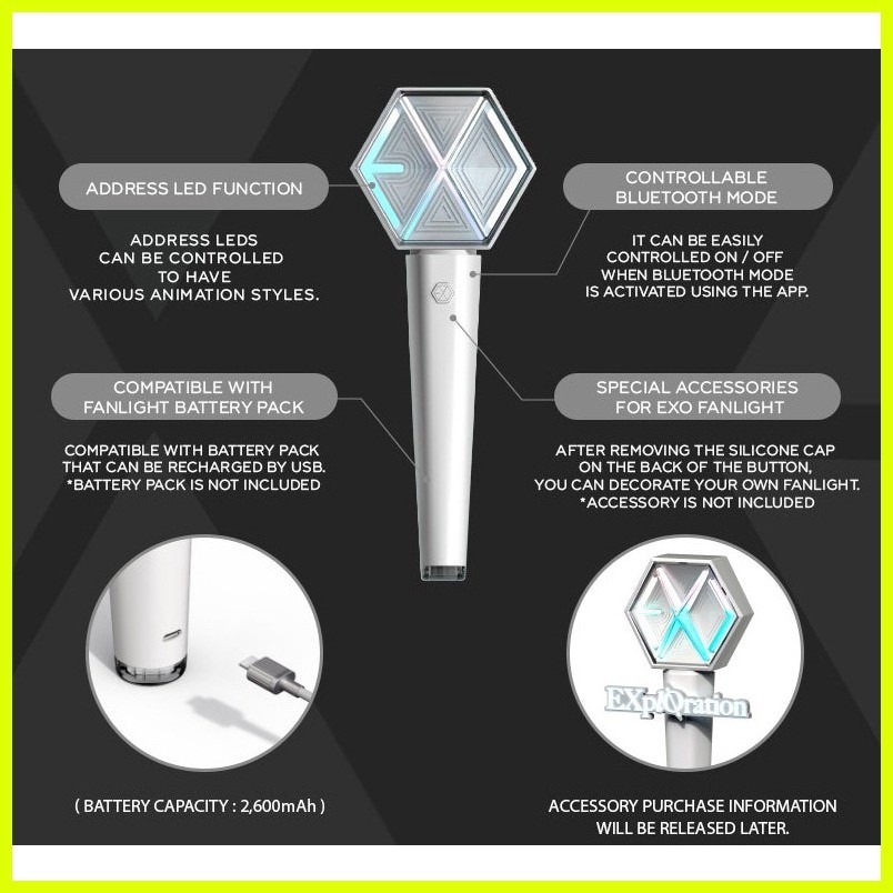 K-pop Concert Merchandise EXO Official Lightstick Ver. 3 | SM ...