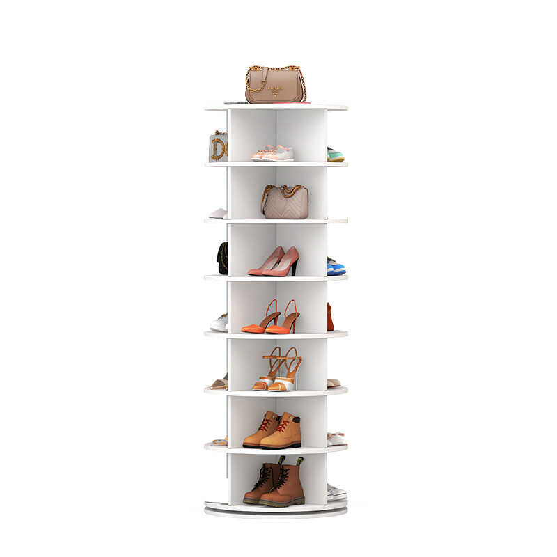 Rotating Shoe Rack, Floor To Ceiling Shopping Mall Storage Rack, Multi ...