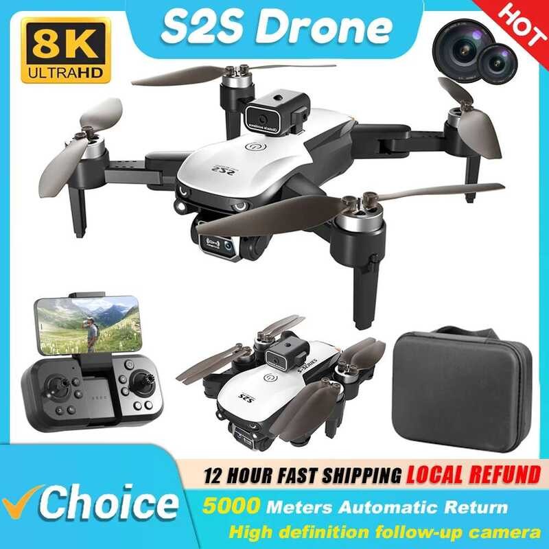B KBDFA S2s Mini Drone 4K 8K HD Camera Obstacle Avoidance Aerial Photography Brushless Motor ...