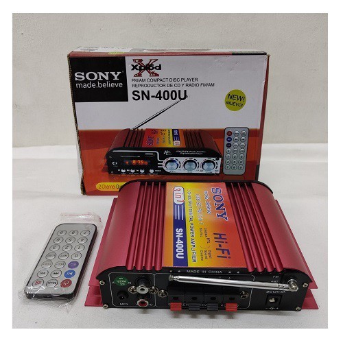 SONY SN 400 U CAR AMPLIFIER ( RED ) | Shopee Philippines