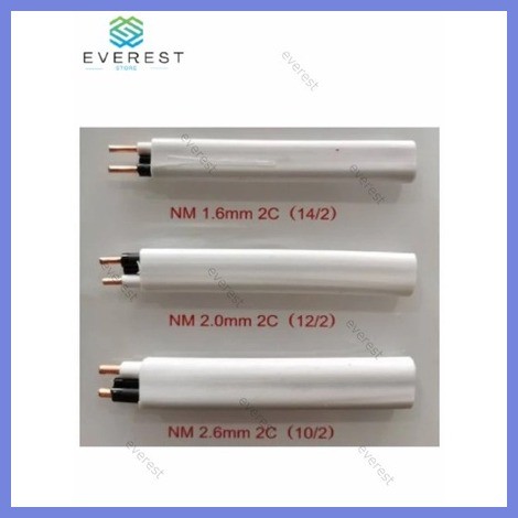 ☹ ㍿ ⊕ PDX Loomex Wire /Duplex Solid Wire / Dual Core Flat Wire #10 #12 ...