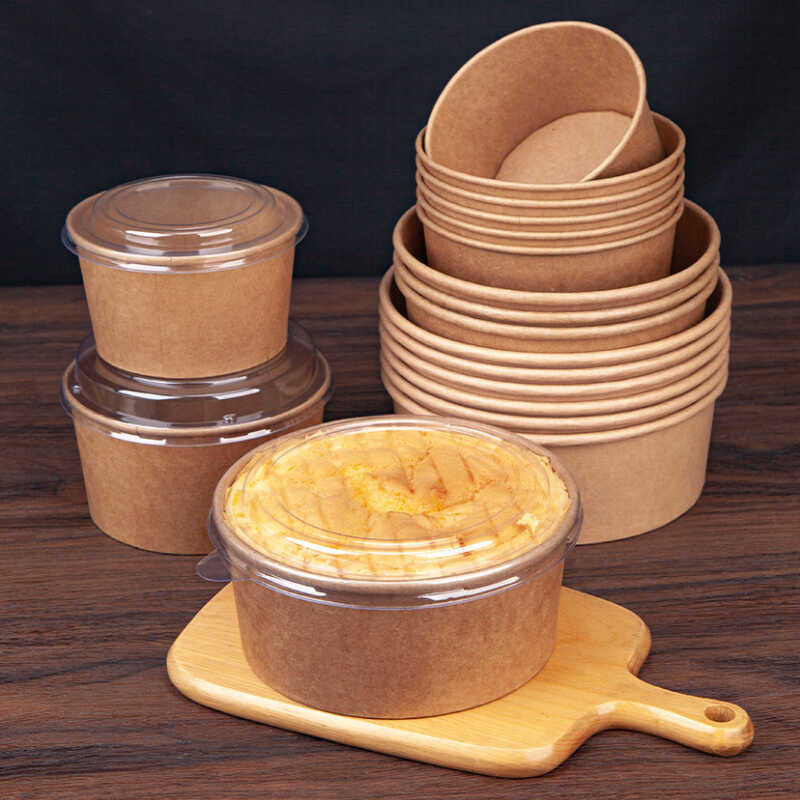 Zhengcheng Qifeng Mold Cake Paper Bowl 4/5/6/7 inches with Lid ...