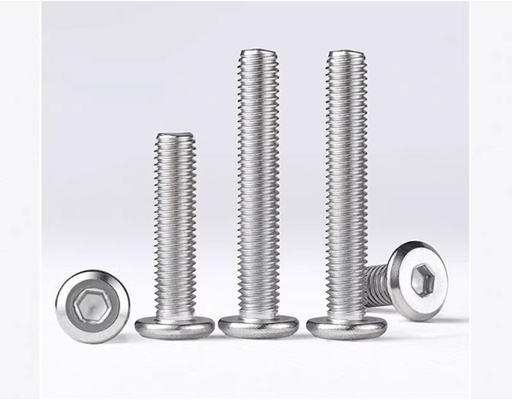 [RL] Chamfered Head Hex Socket Screw Flat Round Head Allen Key Bolt 304 ...