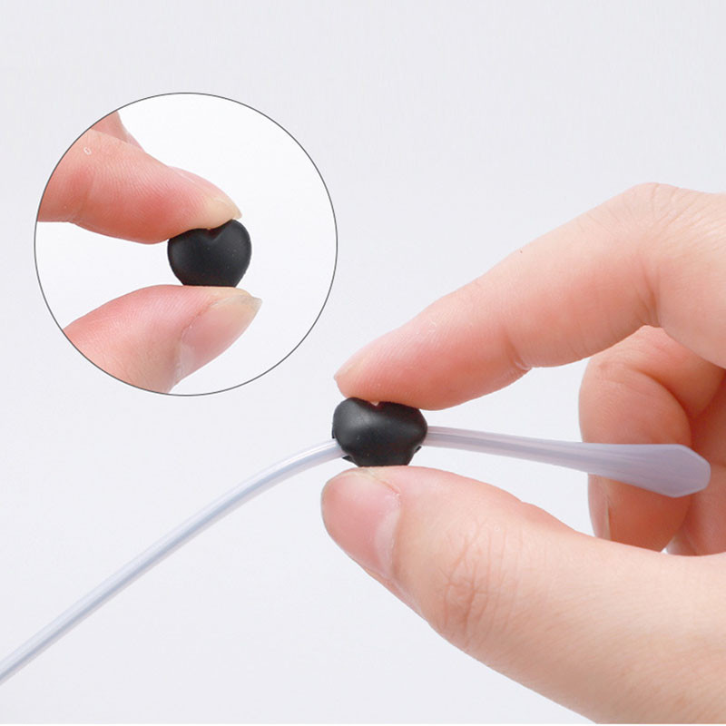 [Fashion] Temple Tip Eyewear Holder Anti-slip Silicone Ear Grip Glasses ...