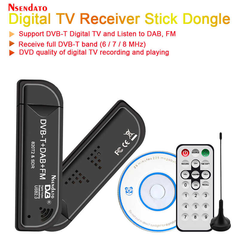 Usb2.0 DAB FM Radio Dvb-T Rtl2832u R820t2 RTL SDR Stick Dongle Digital ...
