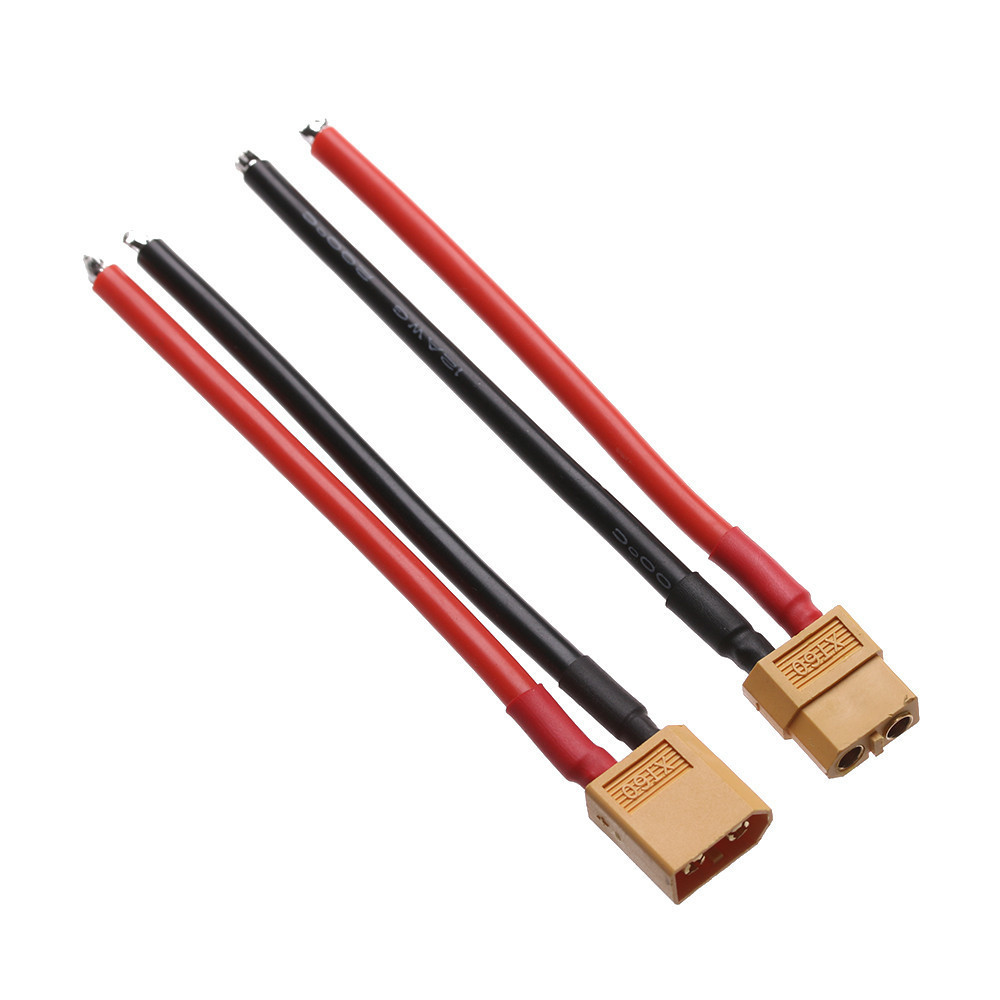 XT60 Connector Plug with Silicon Cable Wire 12 AWG/14 AWG Male Female ...