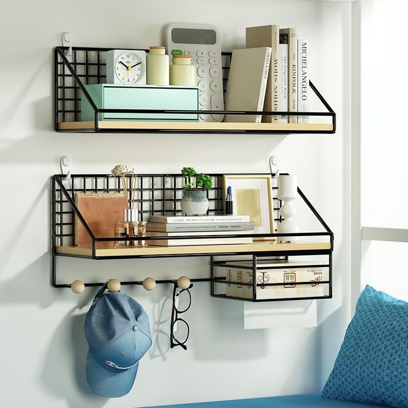 Wall Mounted Wall Shelf For Living Room No Drilling Wall Rack Hanging ...