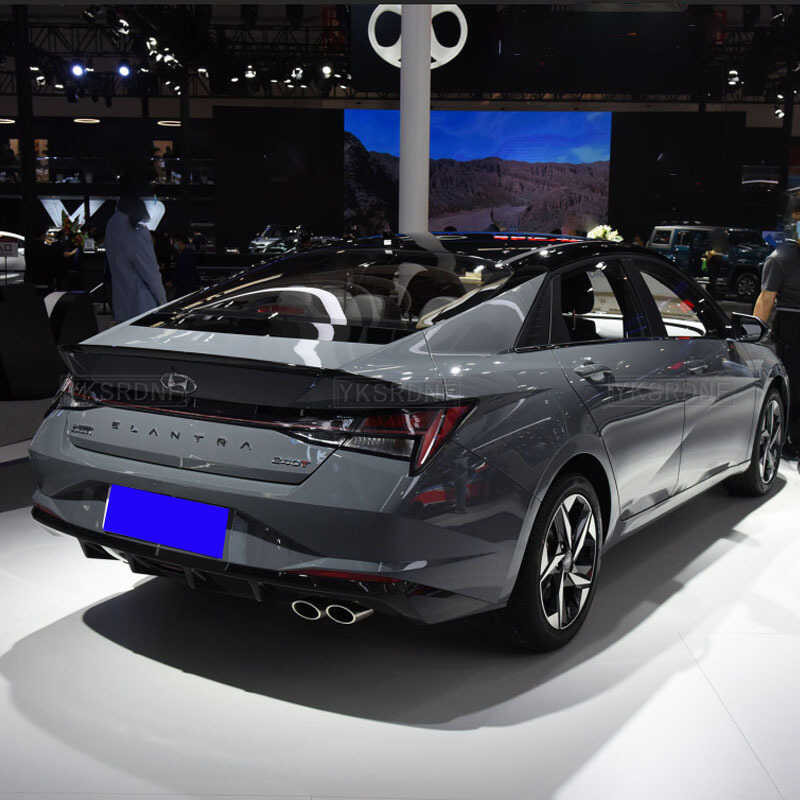 Kay Φ Para Hyundai Elantra Avante Cn7 2020 2021 ABS Gloosy Black Rear Trunk Spoiler Car Tail ...