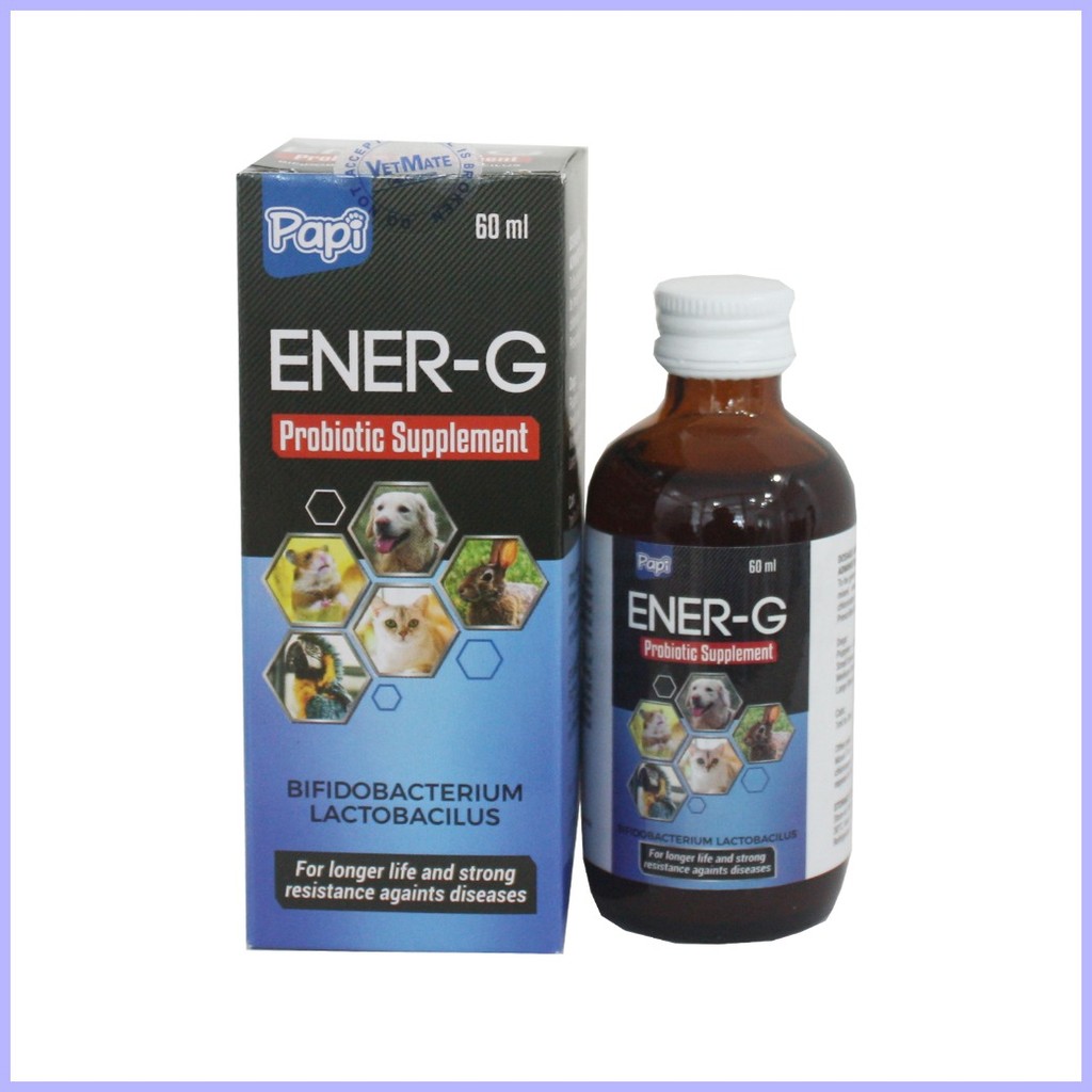 ♞Papi Ener-G Syrup (Probiotic Supplement) for Dogs & Cats 60ml ...