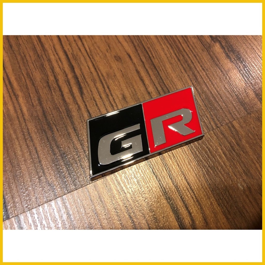 ۩ Toyota GR Sport Logo Emblem Sticker Vios Yaris GT86 CHR Camery Mark X ...