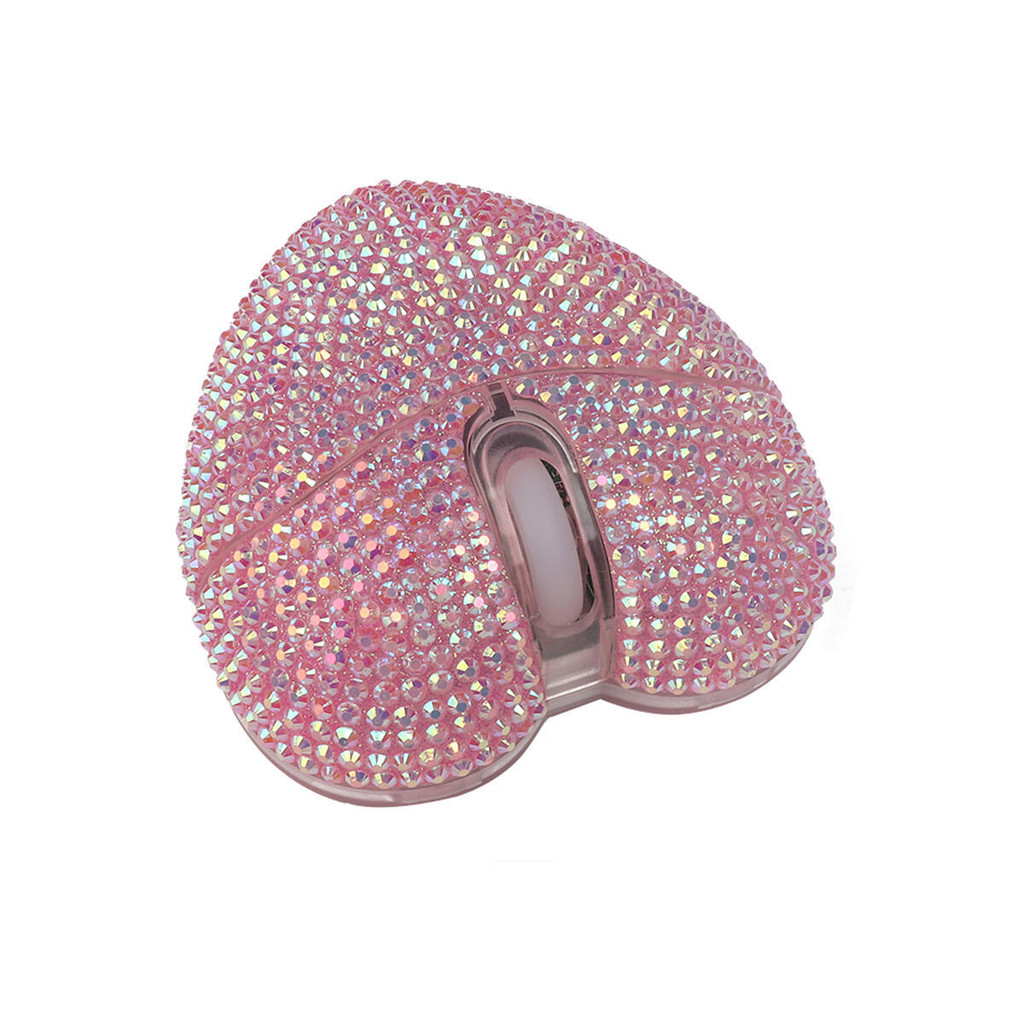 Girl Pink Diamond MICE Bluetooth USB Receiver Dual Mode Rechargeable ...