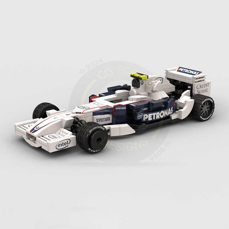 Moc-82731 Formula Racing Kubica BMW Sauber F1.08 Block Assembly Toy ...