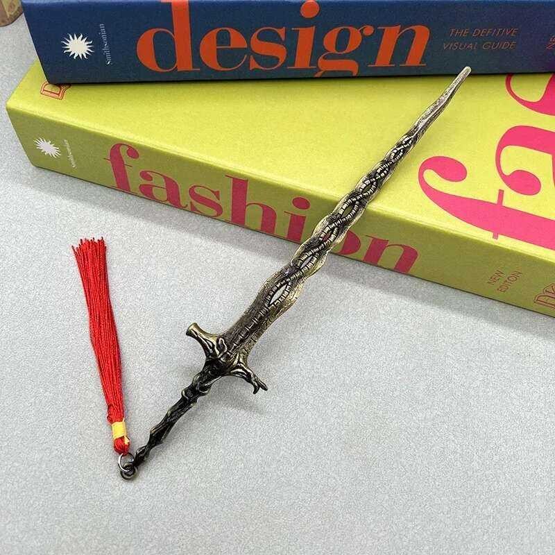 22Cm Sacred Relic Sword Marika Elden Metal Weapon Ring ER Game Replica ...