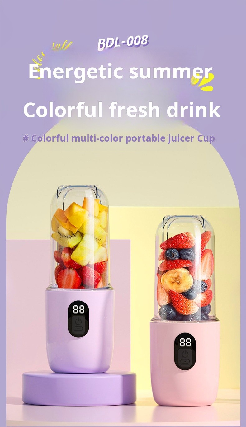 500ML Portable Juicer Blender Tumbler Heavy Duty Digital Electric ...