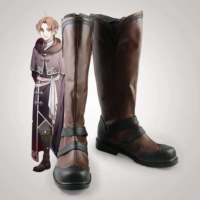 Tt Mushoku Tensei Rudeus Greyrat Cosplay Shoes Boots Halloween Costume ...