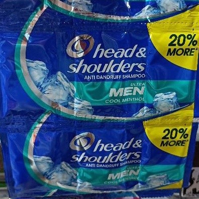 Buy 12 Sachets by Triple Pack Head & Shoulder Ultra Men Cool Menthol ...