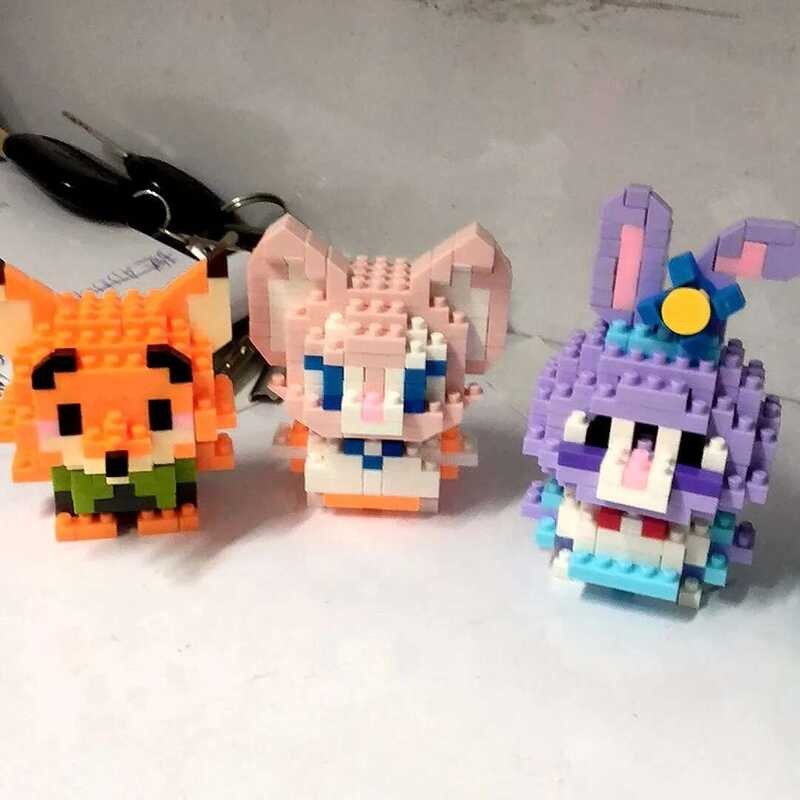 Building Blocks Anime Kawaii Cartoon Mini Action Children's Figures ...
