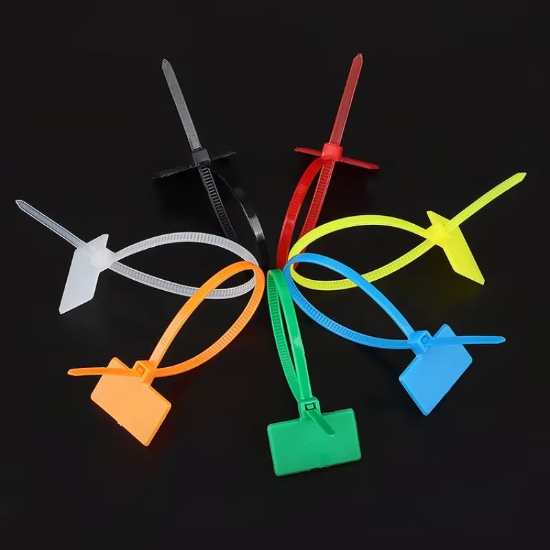 Cable Labels Tags Nylon Cable Tie Tag for Cable Management Colorful ...