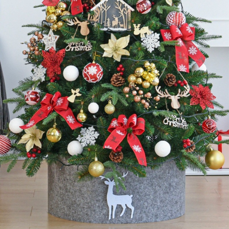 【COD】Tree Stand Christmas Tree Skirt Mat Christmas Tree Foot Cover for ...