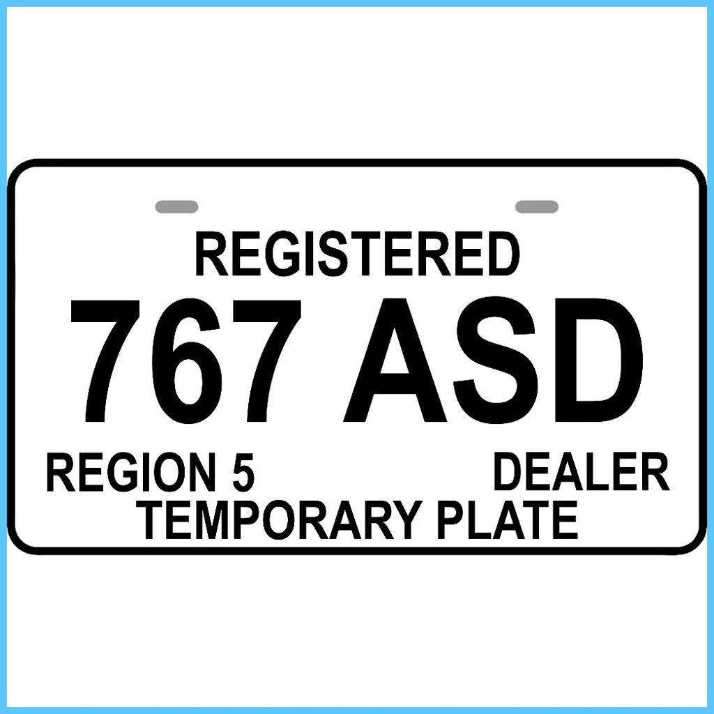 Temporary Plate Number for Motorcycle 2023/2024 ( LTO Standard ...