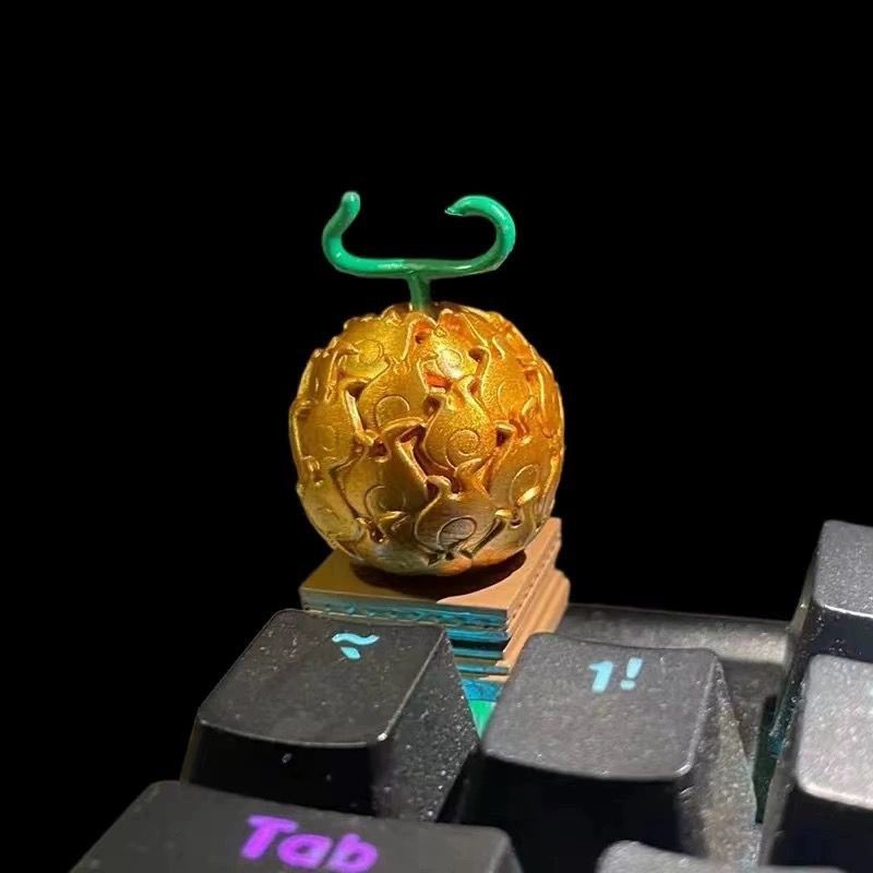 One Piece Peripheral Devil Fruit Keycaps Creative High-value Rubber ...