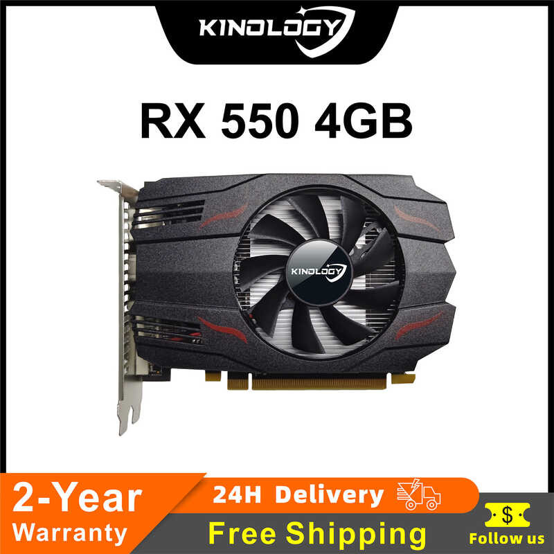 Kinology 9 Graphics Card AMD GPU Radeon RX 550 4G GDDR5 128Bit 14nm ...