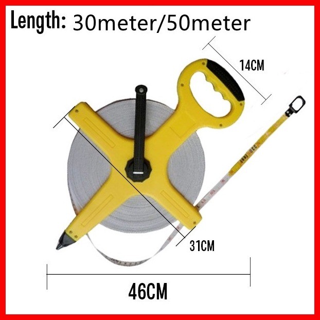 Measuring Tape 30m / 50m With 2 Reading Cm/Inch / Surveyor's Tape ...