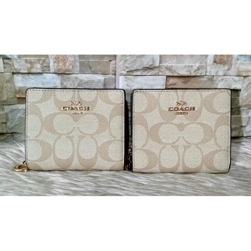 coach Snap Wallet In Signature Canvas | Shopee Philippines